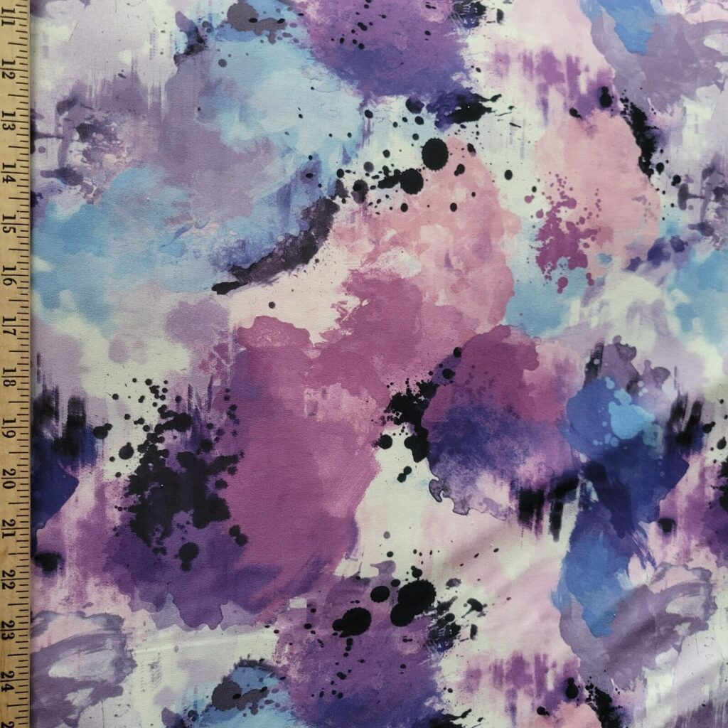 Soft "Unicorn" Paint Blotched Double Brushed Knit - SO CUTE ...