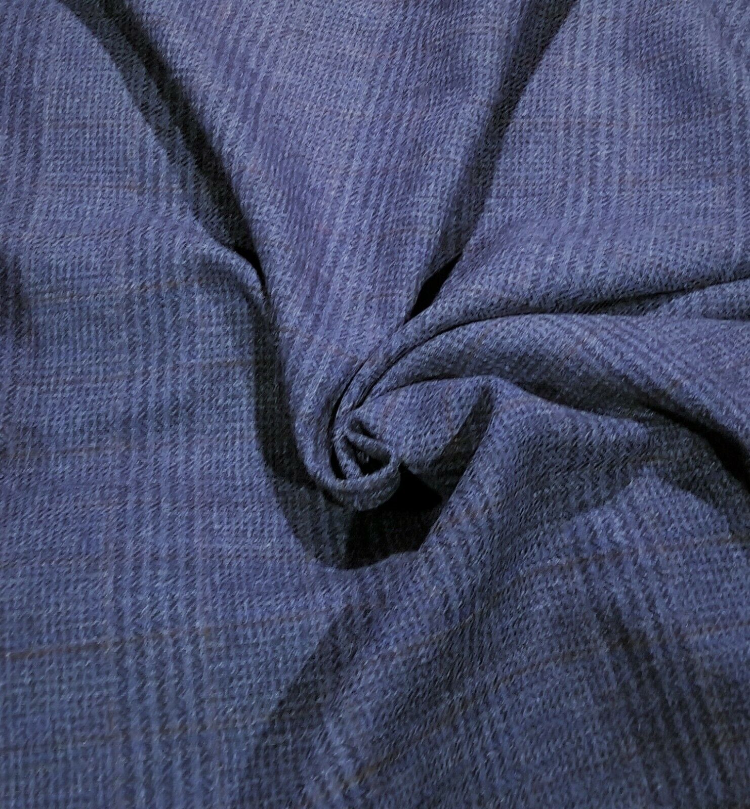 IRISH WOOLS! Rich and Sophisticated Blue and Brown Tweedy Plaid ...