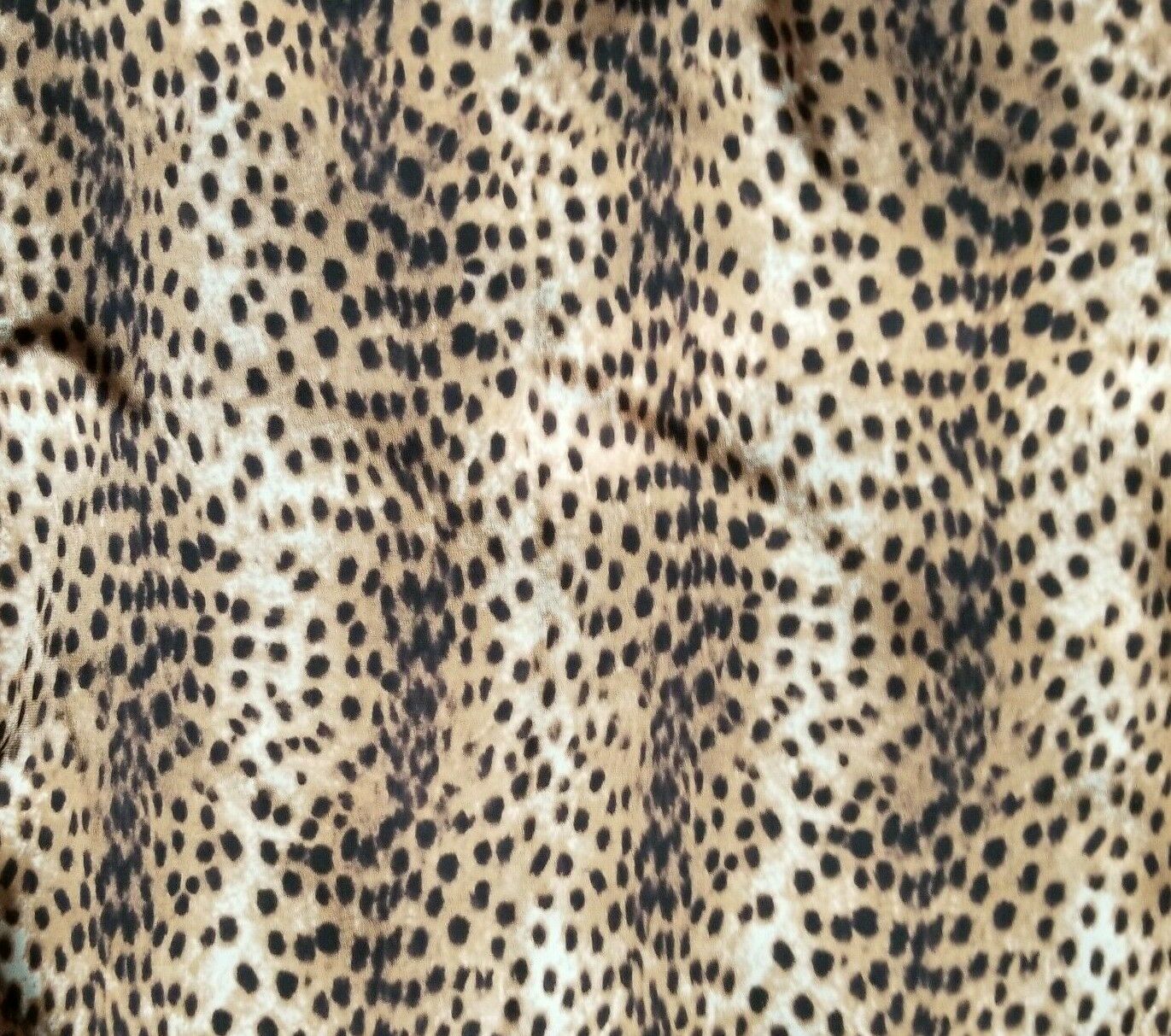 FAB Leopard-Print Plain-Weave Silk! Perfect for Shirts, Dresses, etc ...