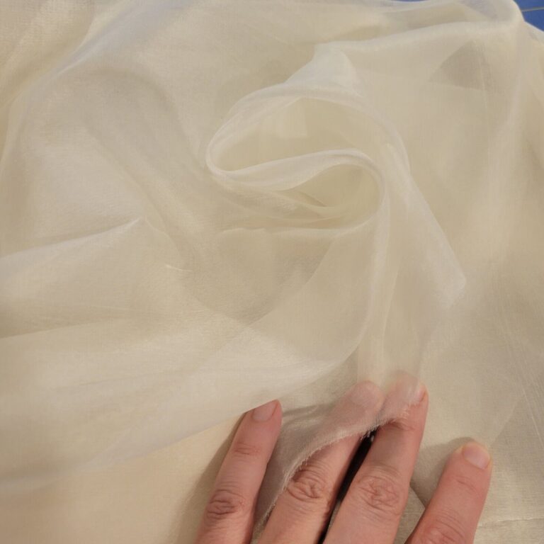 INCREDIBLE Ivory Silk Shantung Organza! Elegant, Extra Wide, Wonderful ...